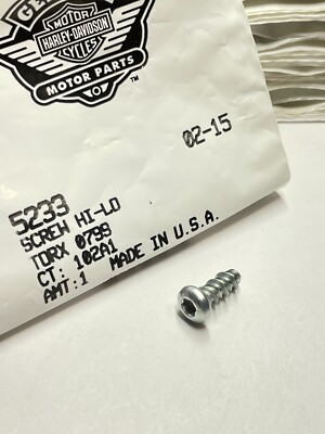 (1) GENUINE OEM HARLEY-DAVIDSON TORX HI-LO SCREW 5233 .. FAST SHIPPING ...