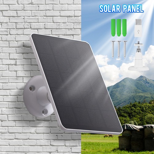 Solar Panel for USB Power CCTV Camera Security Cam Battery Charger ...