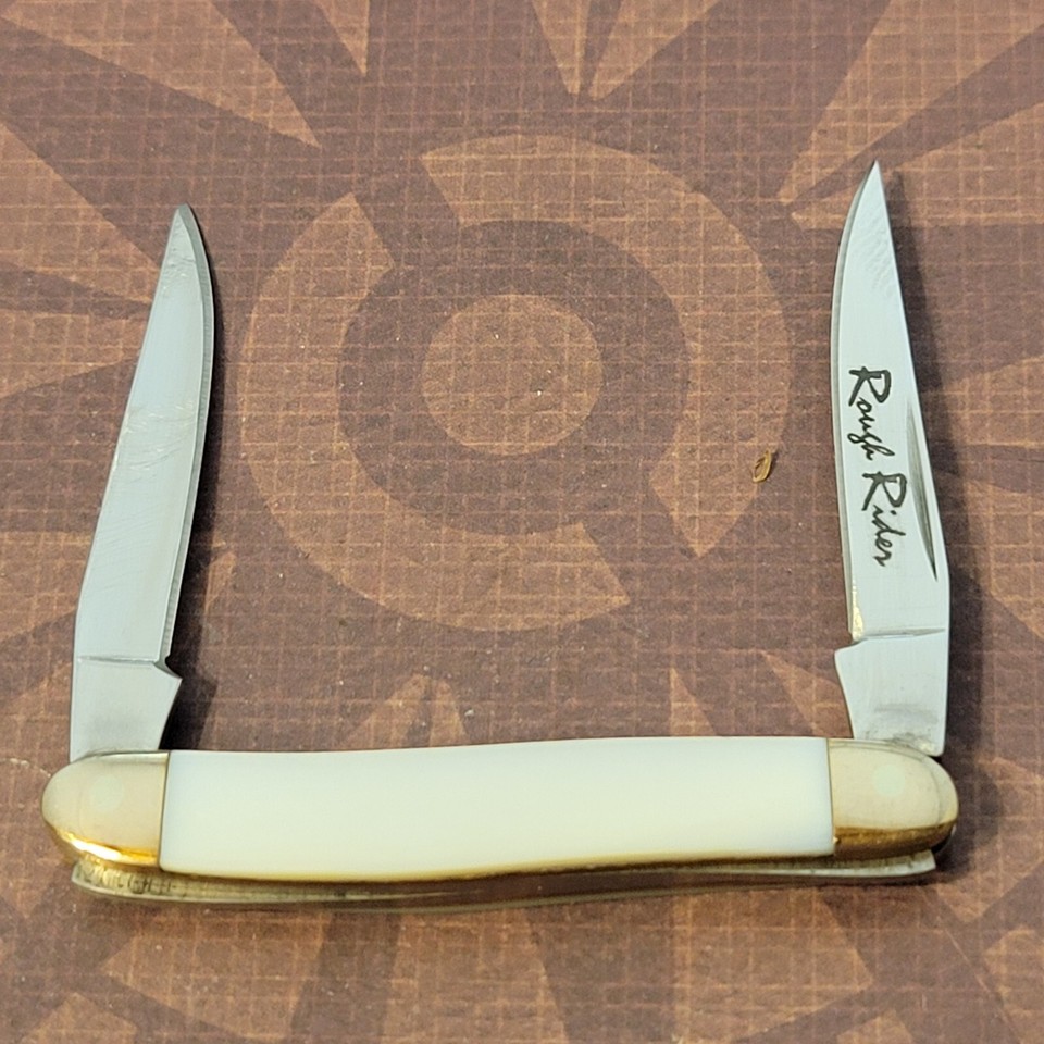Vintage ROUGH RIDER Knife RR184 Mini Muskrat Smooth Pearl Handles | eBay