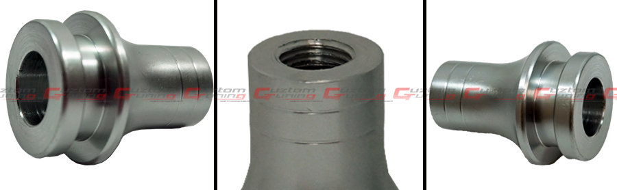 M12 X 1.25 THREAD SILVER METAL MANUAL SHIFT KNOB BOOT RETAINER JAM NUT ...