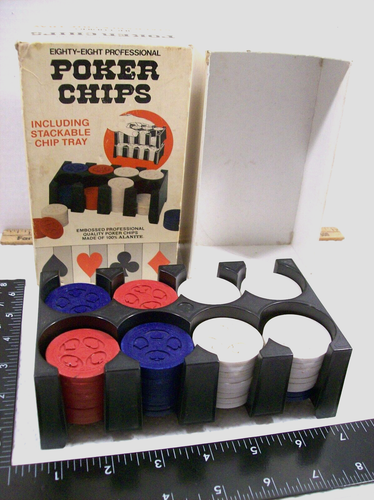 JAX Item No. 6004 "ALANITE" Poker Chips with Stackable Chip Tray - USA ...