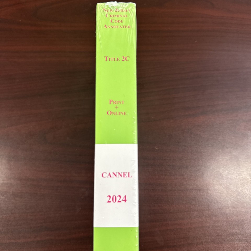 NJ GANN LAW - Title 2C - 2024 Criminal Code Annotated - Book Only New ...