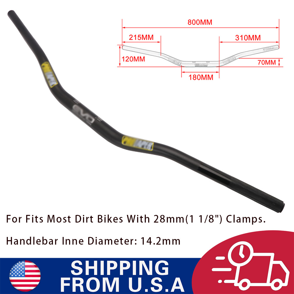 Dirt Bike Handlebars 1 1/8" Bar Universal For Sur Ron DRZ CRF KX YZ Off ...