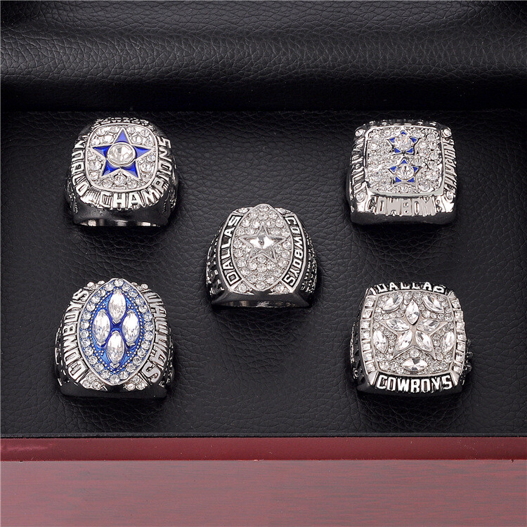 5 Ring 1971 1977 1992 1993 1995 Dallas Cowboys ring Gift set size 11 ...