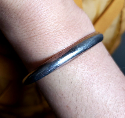 RALPH LAUREN RLL Signed Sterling Silver Cuff Bracelet 6.5" Vintage ...