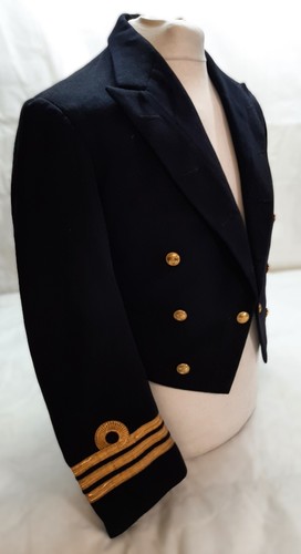 Navy Mess Jacket Commander Rank Curls British Vintage 1960s Officers ...