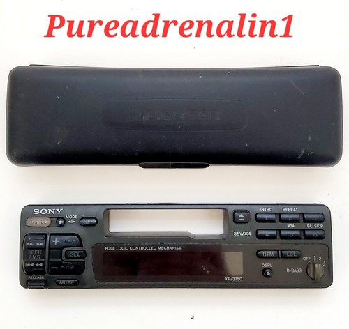 Vintage Sony Tape Deck Radio Face Plate XR-3750 Single Din 90s Cassette ...