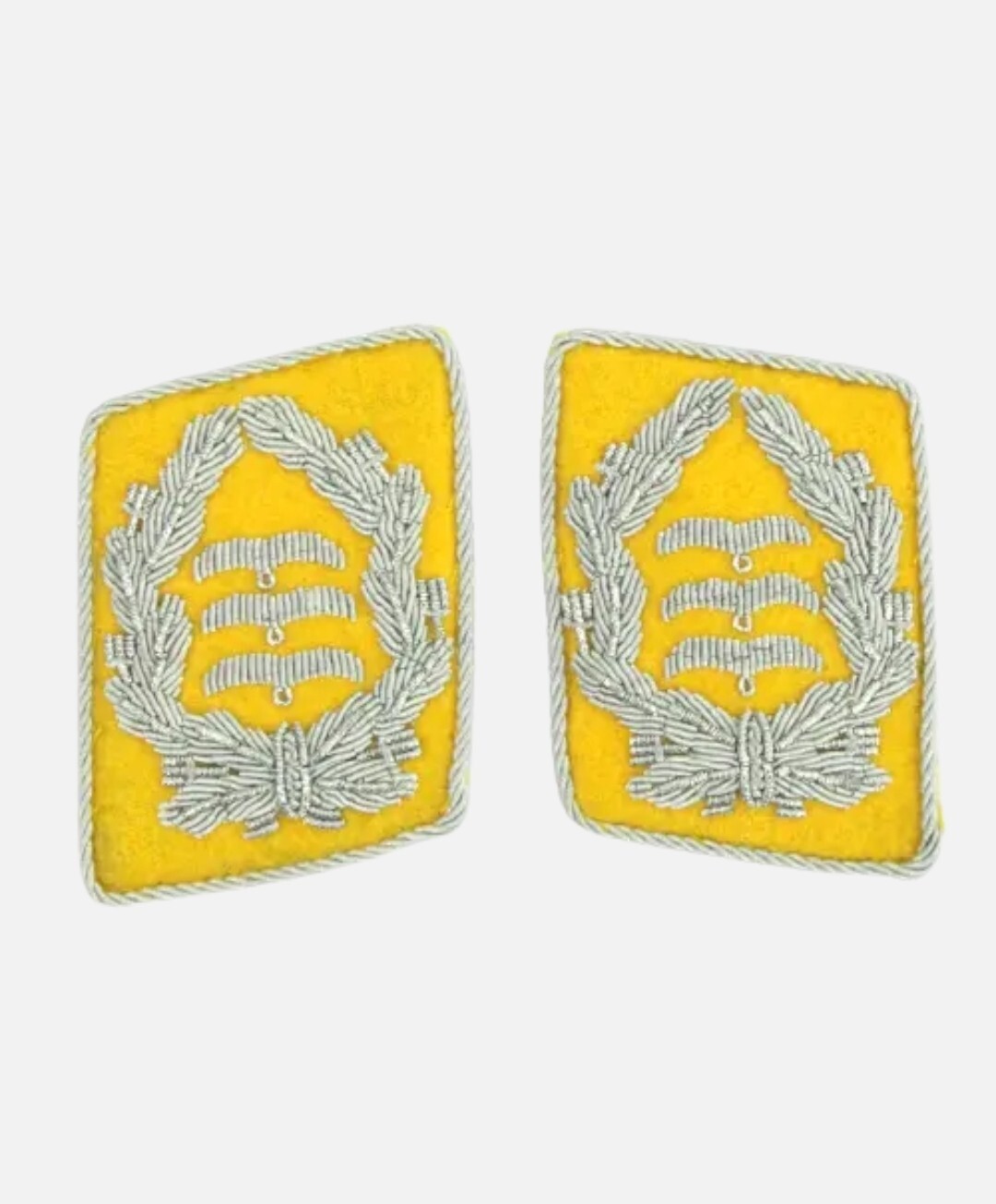 WWII German Luftwaffe Flieger Division Oberst Collar Tabs Yellow WW2 ...