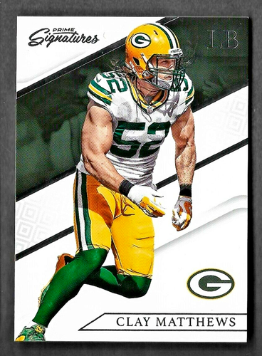 CLAY MATTHEWS 2016 PANINI PRIME SIGNATURES FOOTBALL INSERT CARD #41 ...