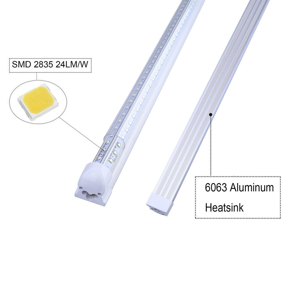 5FT T8 Led Tubes Light V Shaped Led Tubes Lighting Freezer double row ...