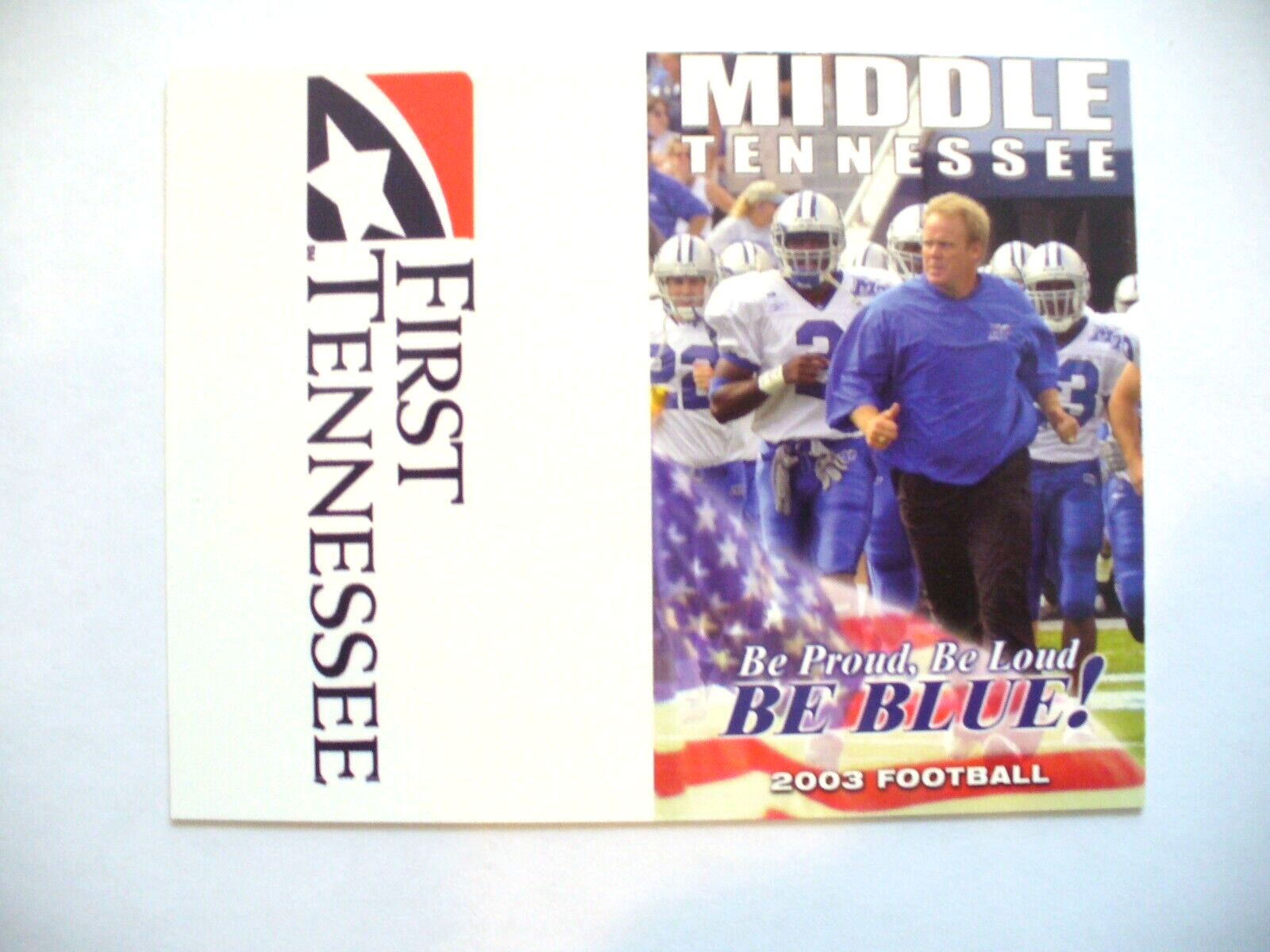 NCAA - Middle Tennessee State U. 2003 Football Pocket Schedule ...