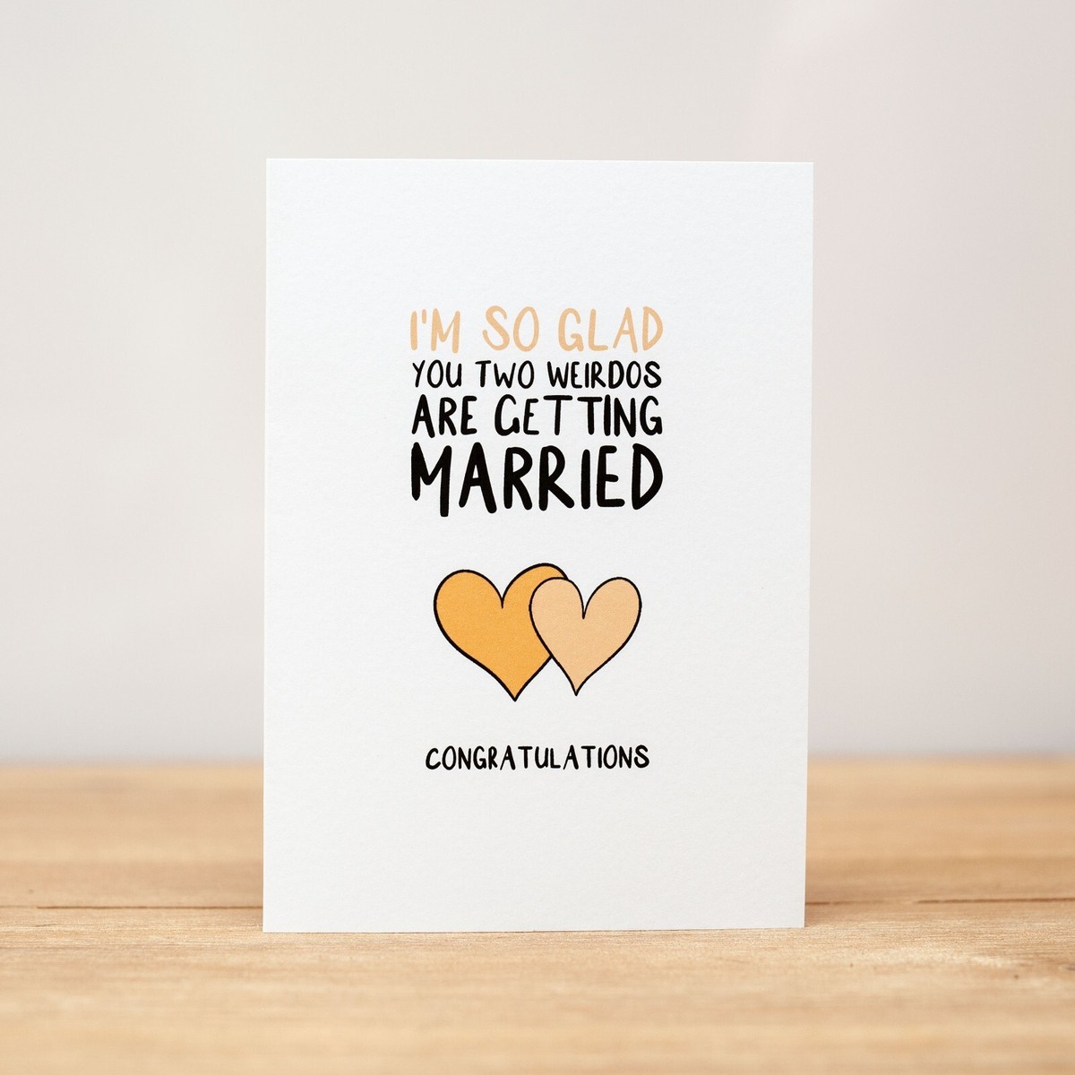 Funny Wedding Wishes Card