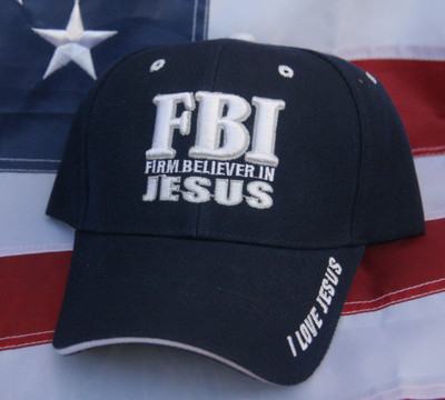 FBI FIRM BELIEVER IN JESUS BIBLE GOD CROSS CHRISTIAN CROSS HAT CAP PIN ...