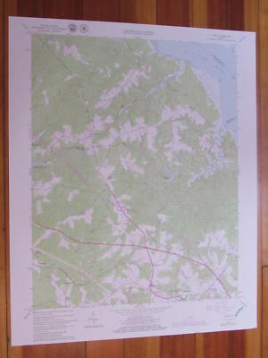 Toano Virginia 1979 Original Vintage USGS Topo Map | eBay