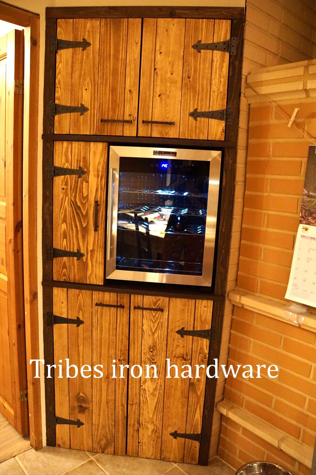 2 T Strap Hinges Wrought Iron Cabinet Door Window Antique Trunk Gate ...