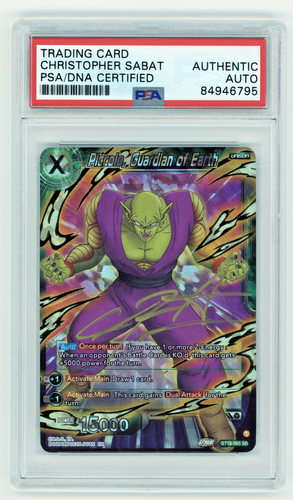 PSA Signed Christopher Sabat Piccolo, Guardian Of Earth SR BT18-065 DBS | eBay