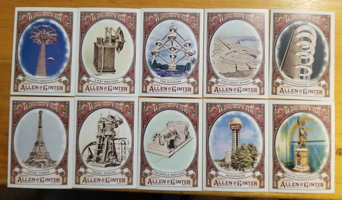 2017 Topps Allen and Ginter World's Fair Complete Insert Set (20) WF1 ...