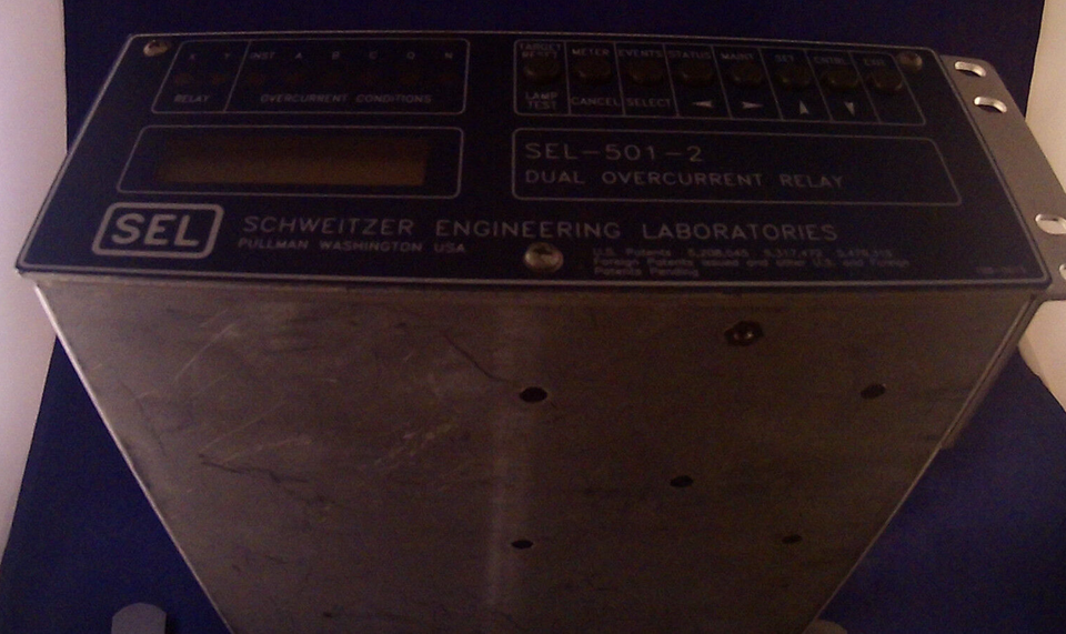 SEL-501-2 SEL SCHWEITZER ENGINEERING LABS DUAL OVERCURRENT RELAY(C18B3 ...
