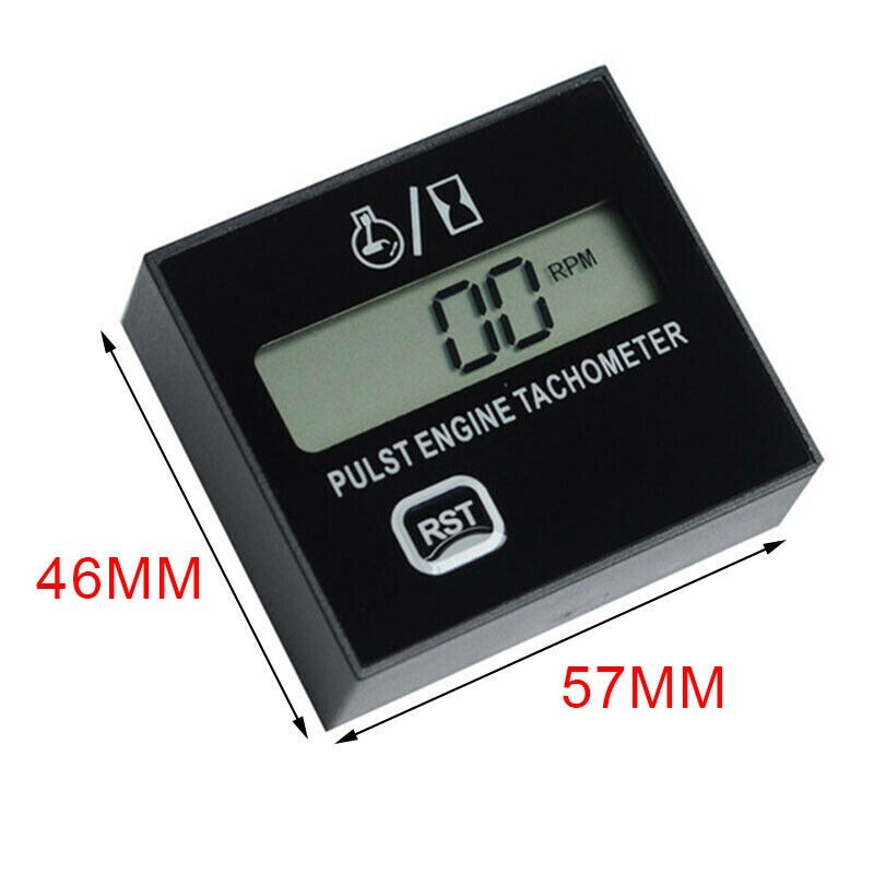 Practical Motor Tachometer LCD Powered 2/4Stroke Pulse Digital Electric ...
