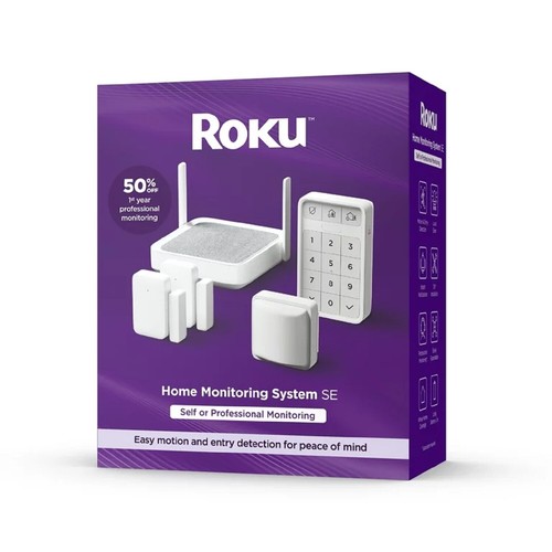 Roku SS1000R Smart Home 5-Piece Monitoring System Bundle Wi-Fi-Enabled ...