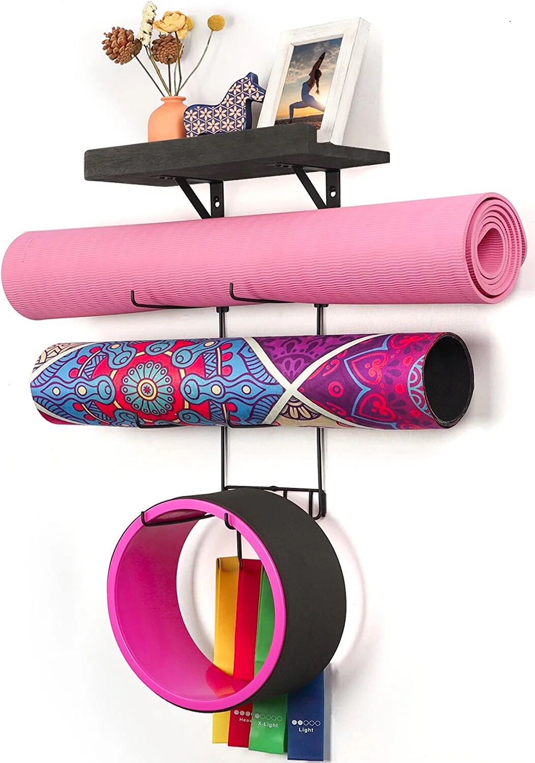 Yoga Mat Storage Rack Home Gym Equipment Storage Organizer Yoga Mat ...
