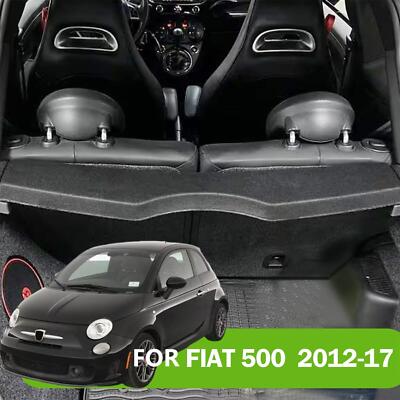 2012-2017 Fiat 500 Cargo Cover Rear Trunk Security Shade Accessories ...