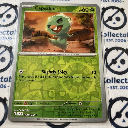 Capsakid Reverse Holo #027/198 2023 Scarlet & Violet Pokémon TCG | eBay
