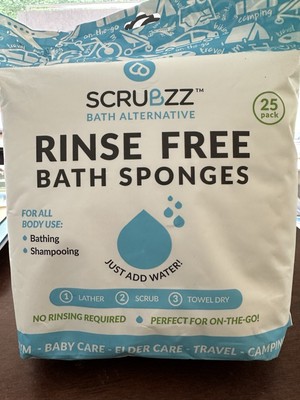 Bathing Wipes Sponges Rinse Free Disposable Shower Wipe Baby Care Bath ...