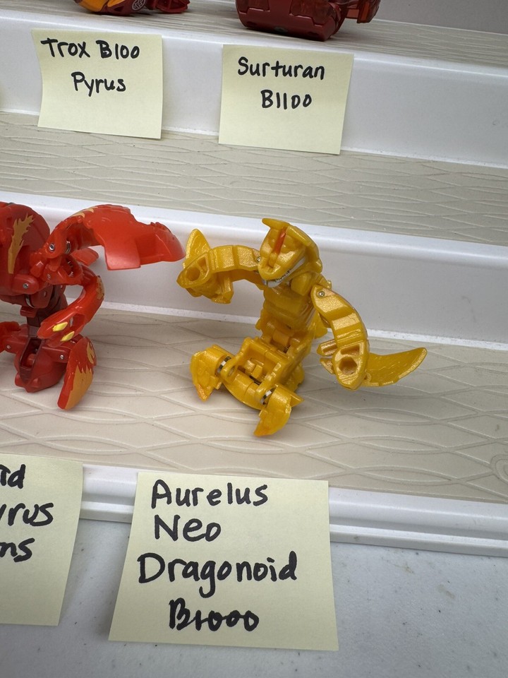 Bakugan Figure Lot Geoforge Trox Titan King Neo Pharol Evo Dragonoid ...