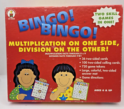 BINGO! Multiplication & Division: Carson Dellosa Learning Game (Ages 6 ...