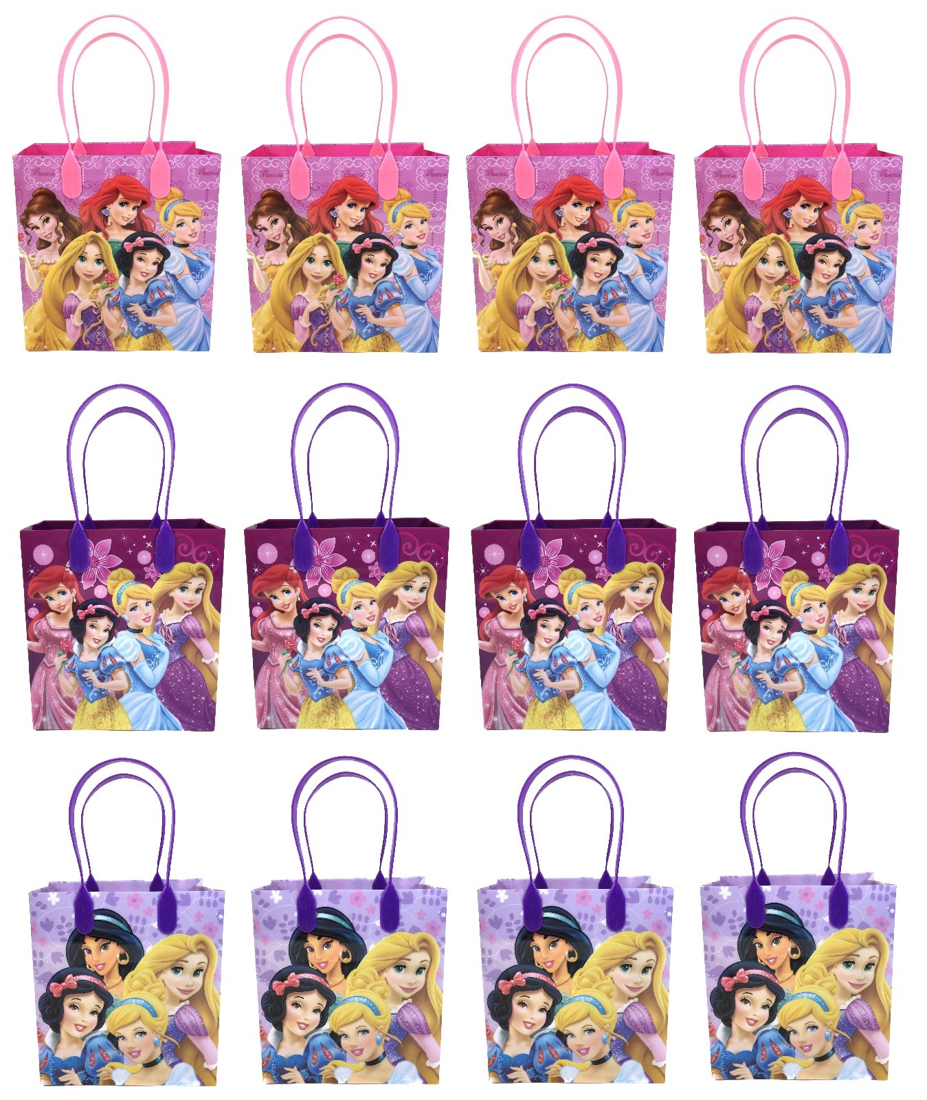 12pc Disney Princess Goodies bag Favor Birthday Party Loot Gift Bags | eBay