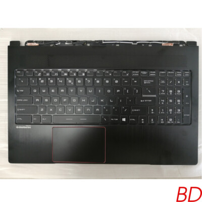 For MSI GS63 GS63VR MS-16K1 C Shell Palmrest W/ Backlit Keyboard | eBay