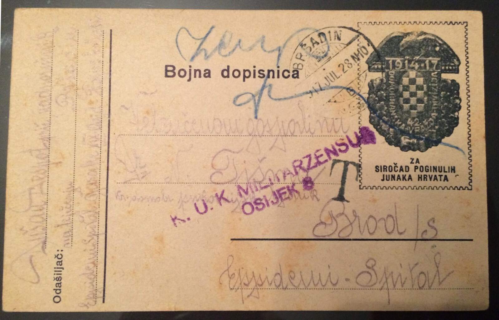 Croatian ww1 war postcard from "42 devils devision" rare | eBay