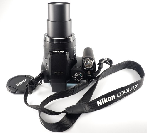 Nikon Coolpix P90 12.1MP Digital Camera 24x Zoom Flip Up LCD 4GB SD ...