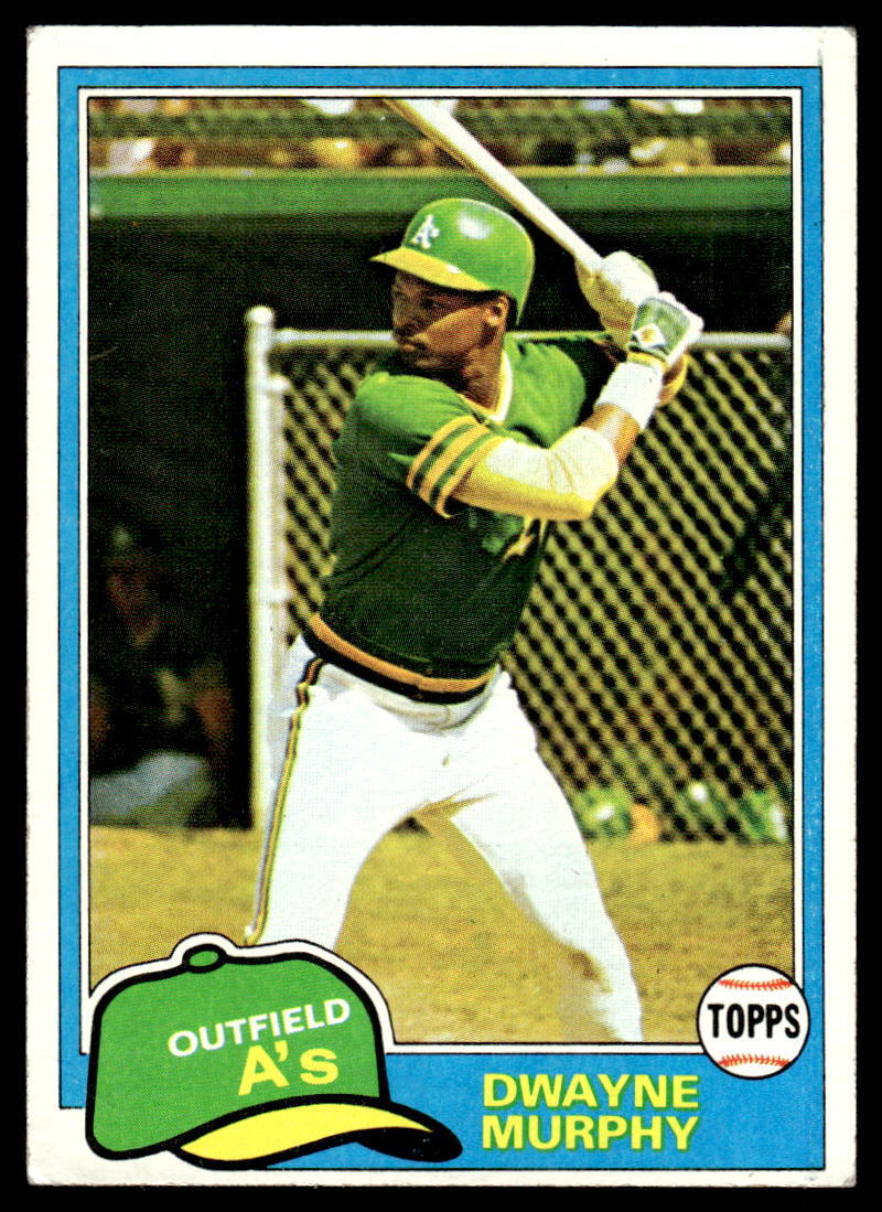 1981 Topps Dwayne Murphy #341 Oakland Athletics Baseball Card | eBay