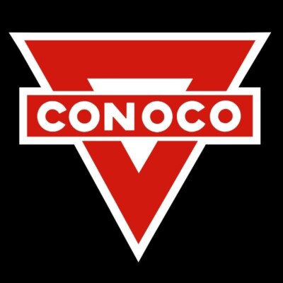 CONOCO Oil Company DIECUT NEW Sign 28" Tall USA STEEL XL Size 7 lbs | eBay