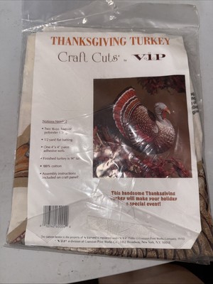 Thanksgiving 14” Turkey Pillow Sewing Kit Craft Cuts By VIP | eBay