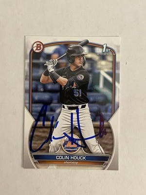 Colin Houck SIGNED 2023 Bowman Draft 1st RC #BD-175 IP AUTO New York ...