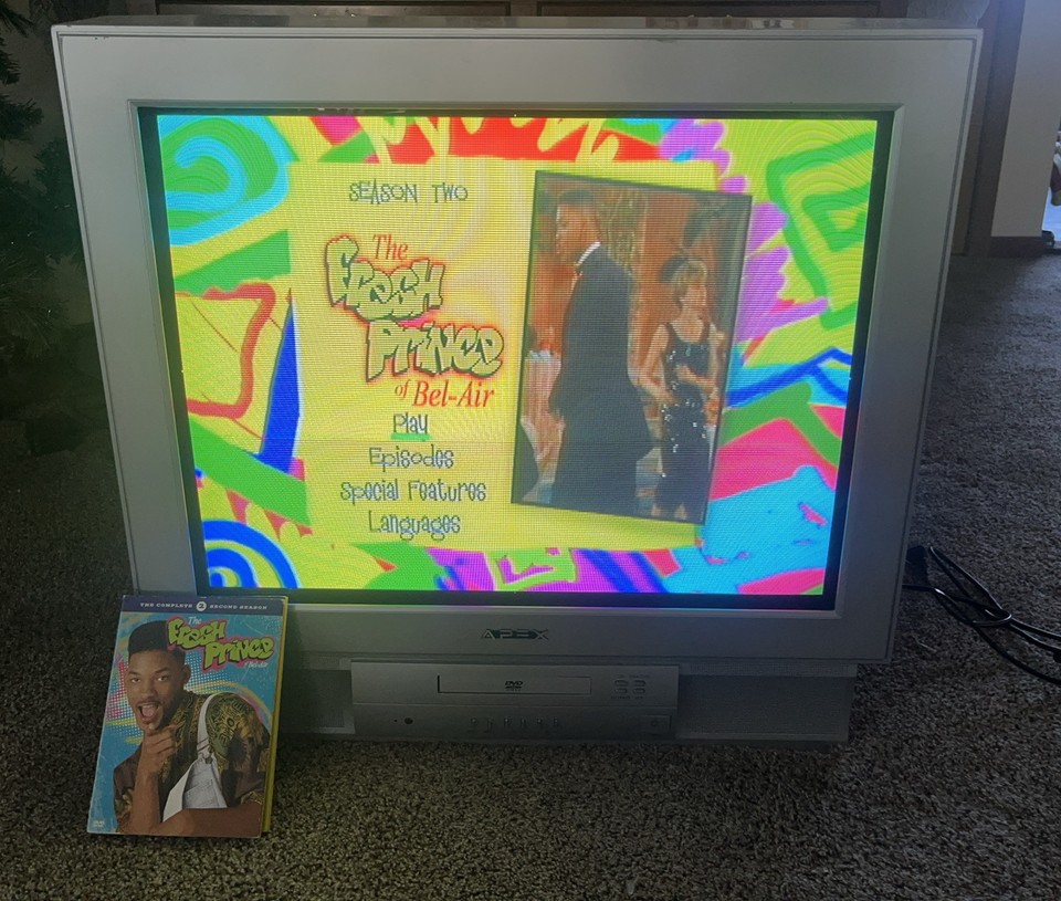 APEX “GT2715DV” Flat 27 Inch CRT/DVD Combo Retro Gaming With Remote, S ...