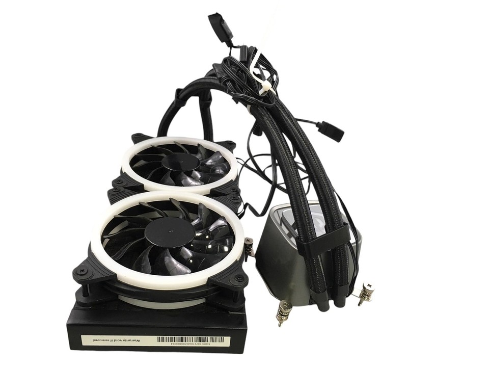CyberPower AIO Liquid Cooler 2 RGB Fans 240MM Intel Cooler LGA1700 | eBay