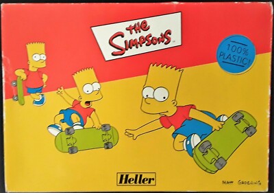 BART SIMPSONS 100% Plastic Heller Model Matt Groening 79501 | eBay