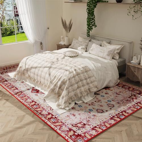 Super Soft Area Rug 5x8, Washable Living Room Rug, Non Slip Rug 5x8 ...