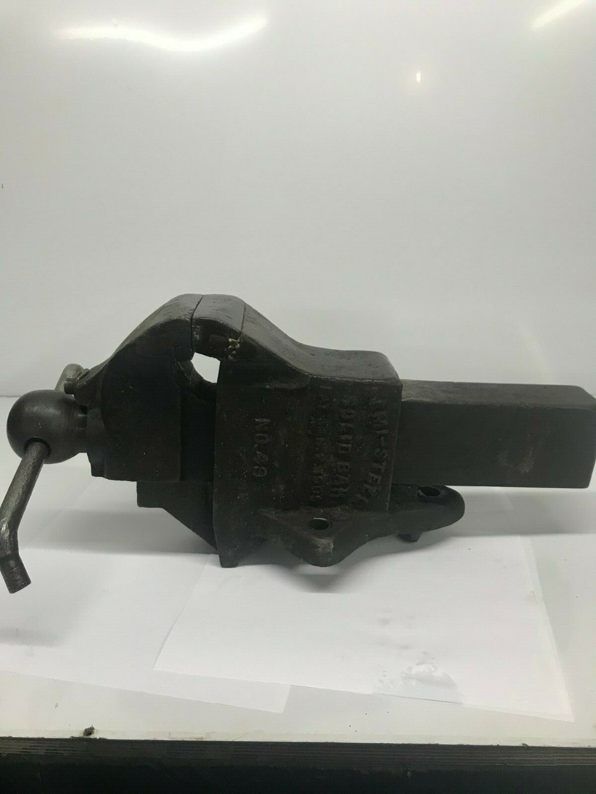 Rare Vintage Heavy Duty Charles Parker Machinist Vise No. 49 Pat. Jan 2 ...