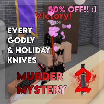 Roblox Murder Mystery 2 MM2 | Super Rare Godly Knives and Guns *50% OFF ...