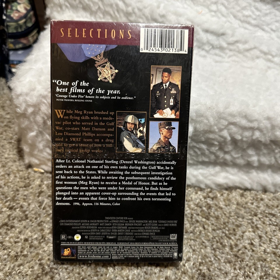 Courage Under Fire (VHS, 2001, Fox Selections) 24543021384| eBay