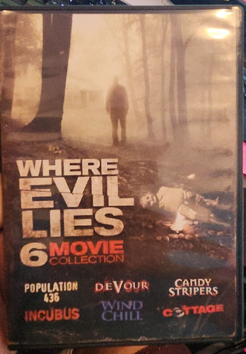 Where Evil Lies 6 Movie DVD Incubus, Devour, Wind Chill, Candy Stripers ...
