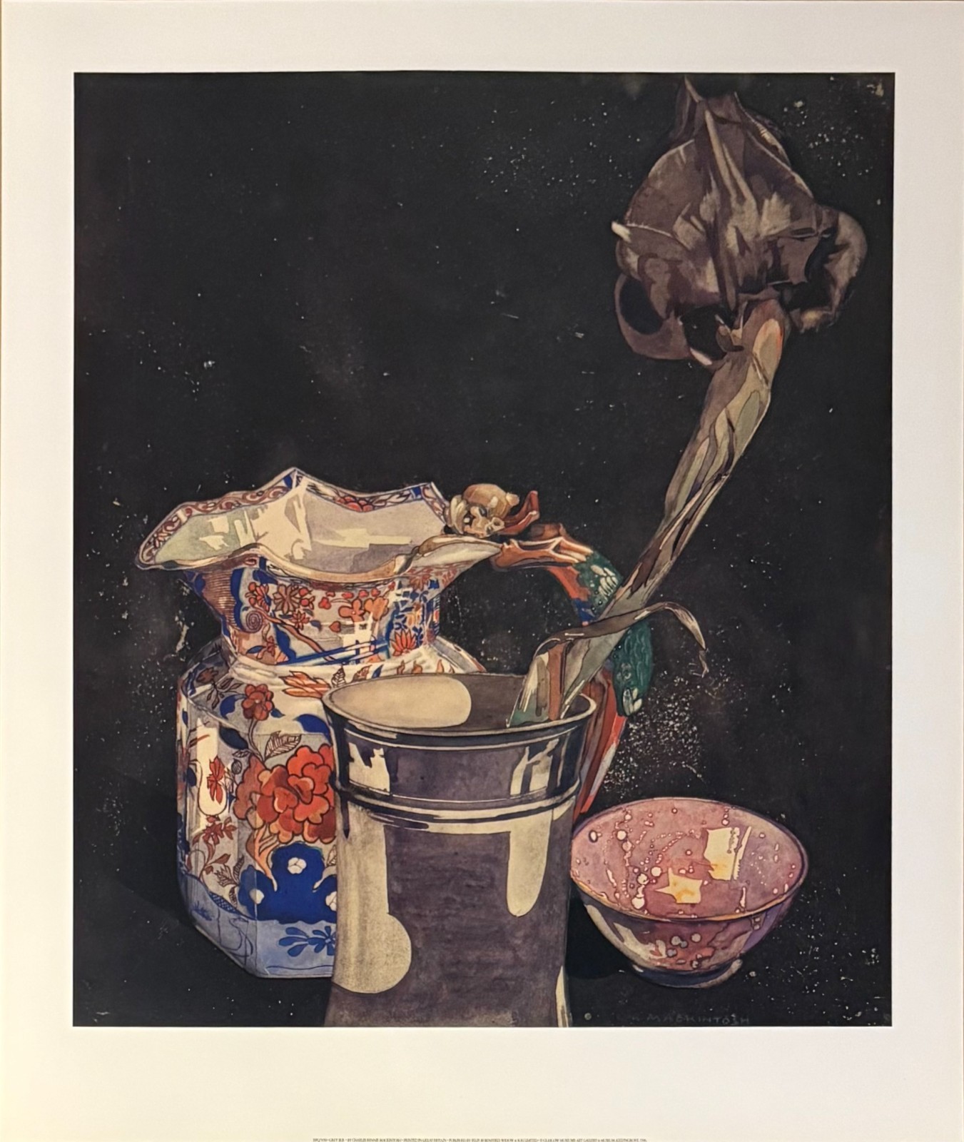CHARLES RENNIE MACKINTOSH"GREY IRIS"publisher FELIX ROSENSTIEL'S WIDOW ...