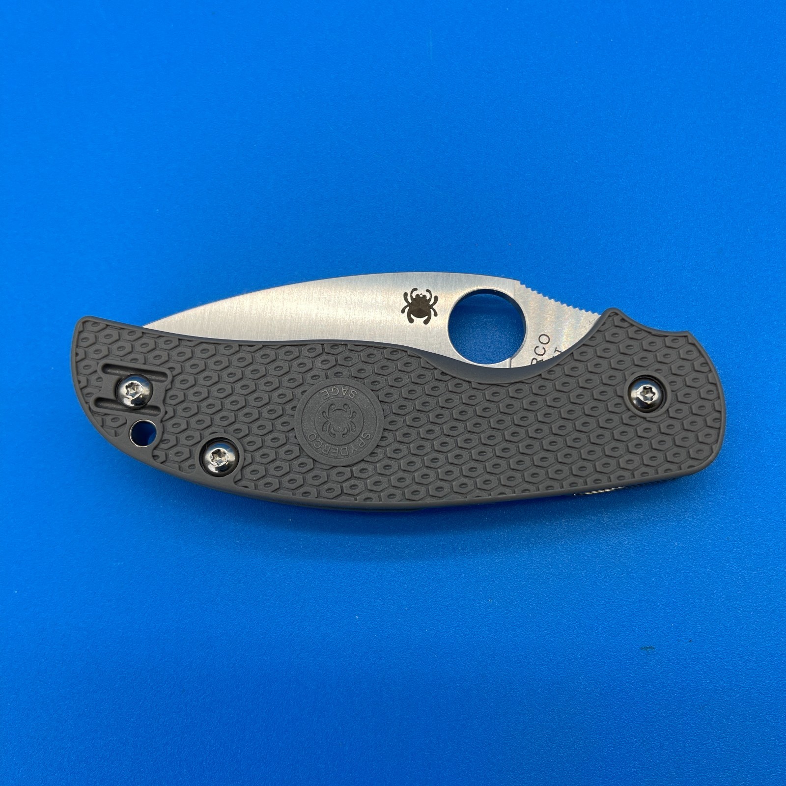 Spyderco Sage 5 Lightweigh Gray FRN Maxamet Steel Pocket Knife ...