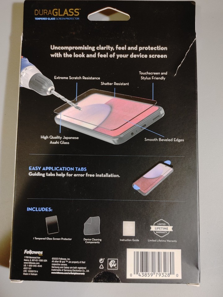 DuraGlass Samsung Galaxy A14 5G Tempered Glass Screen Protector Cell ...