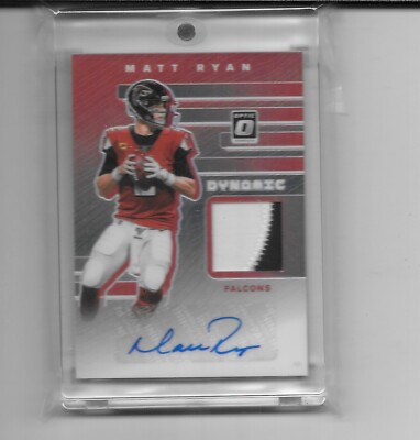 2020 OPTIC MATT RYAN AUTO 2 COLOR PATCH AUTOGRAPH # 23/25 FALCONS | eBay